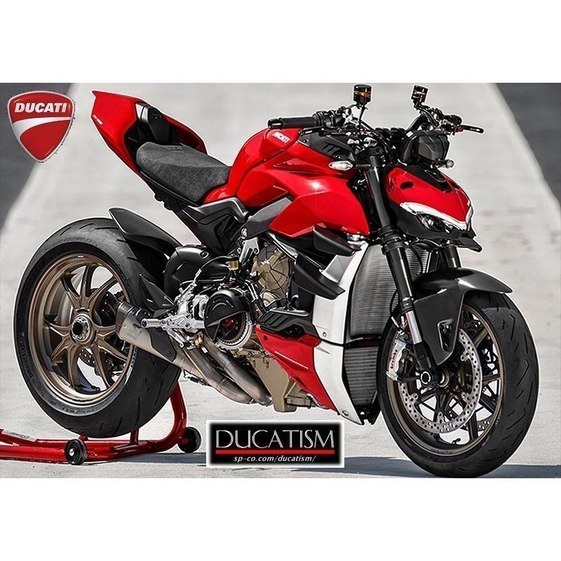 DUCATI StreetFighter V4/V4S Passenger SeatCover 2022-23 New Red Paniga ...